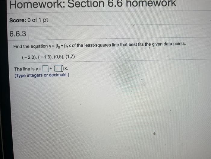Solved Homework Section 6 6 Homework Score 0 Of 1 Pt 6 6 3