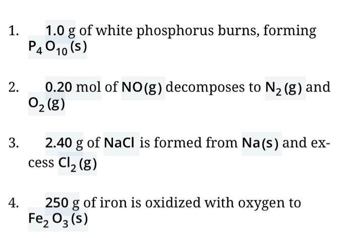 Solved use enthalpy of formation values to calculate the | Chegg.com