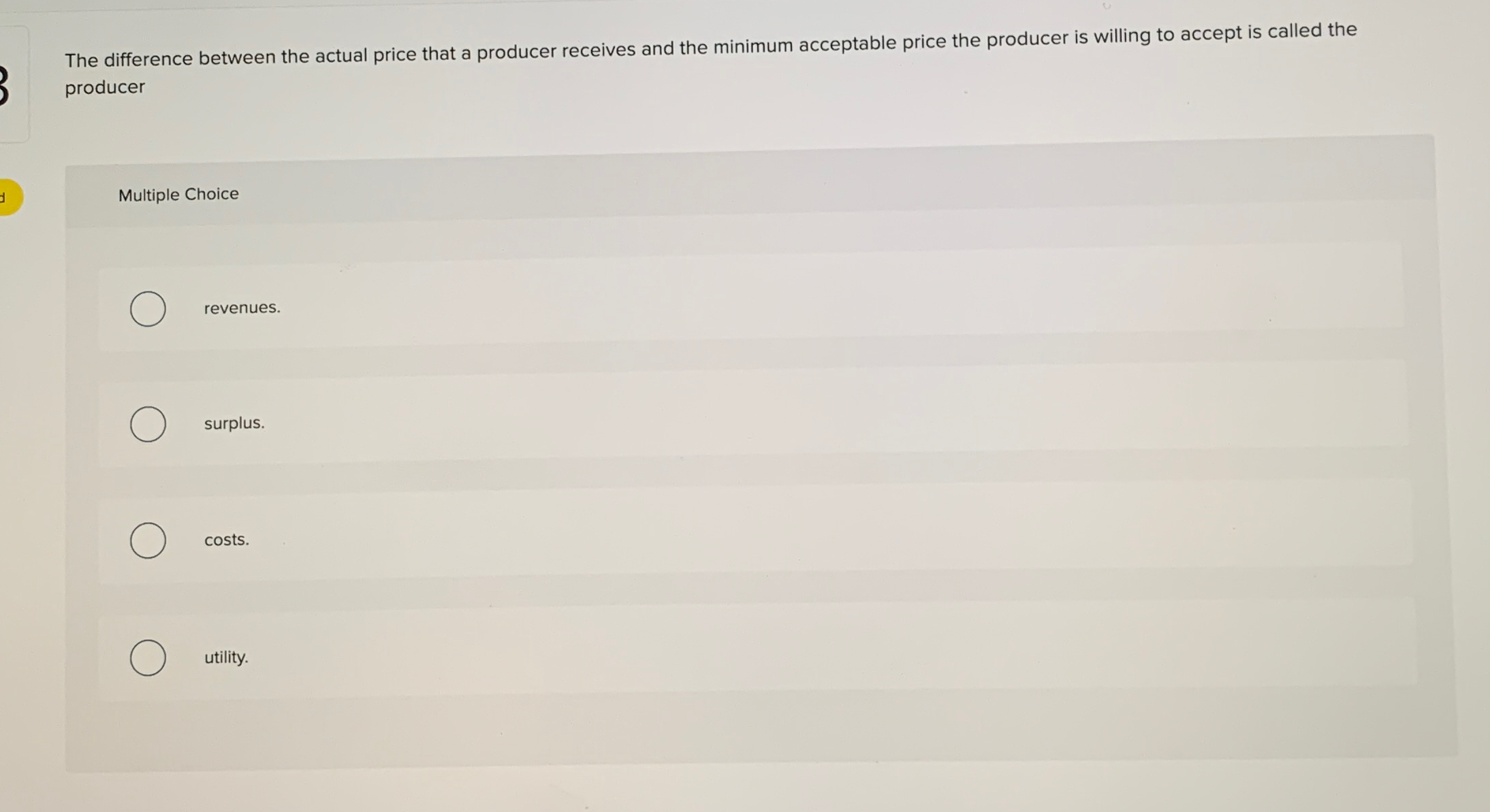 Solved The difference between the actual price that a | Chegg.com