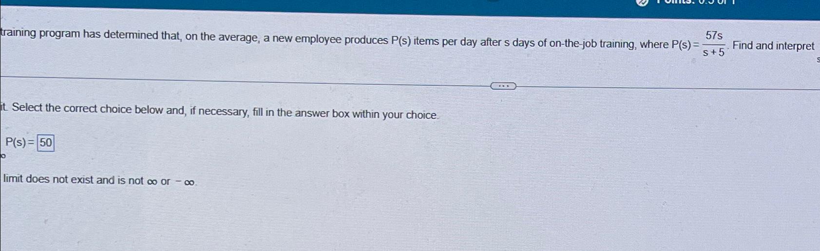 Solved training program has determined that, on the average, | Chegg.com