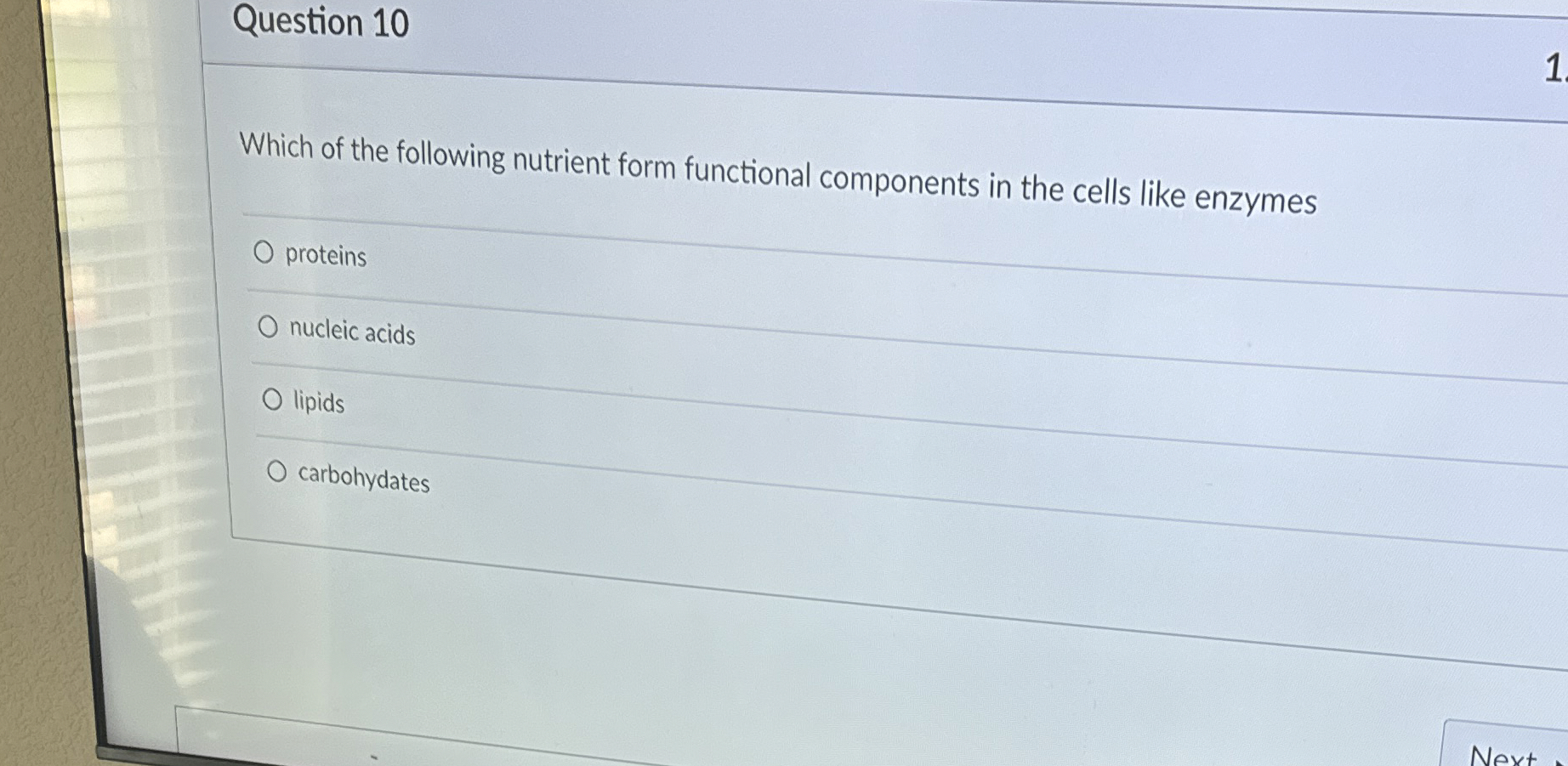 Solved Question 10Which of the following nutrient form | Chegg.com