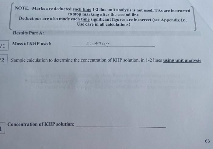 Solved NOTE: Marks are deducted each time 1-2 line unit | Chegg.com