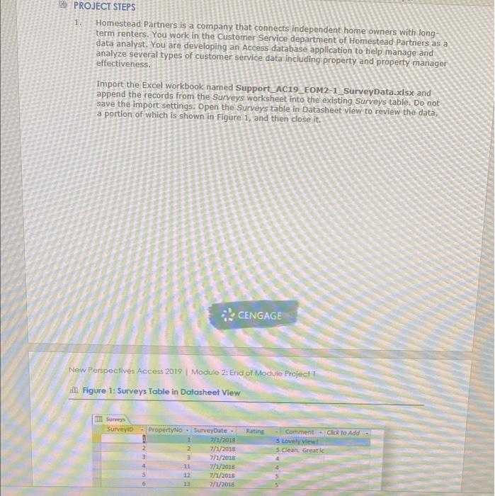Solved PROJECT STEPS 1. Homestead Partners is a company that | Chegg.com