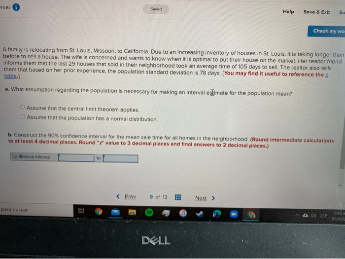Solved erval Saved Help Save & Exit Su Check my wo A family | Chegg.com