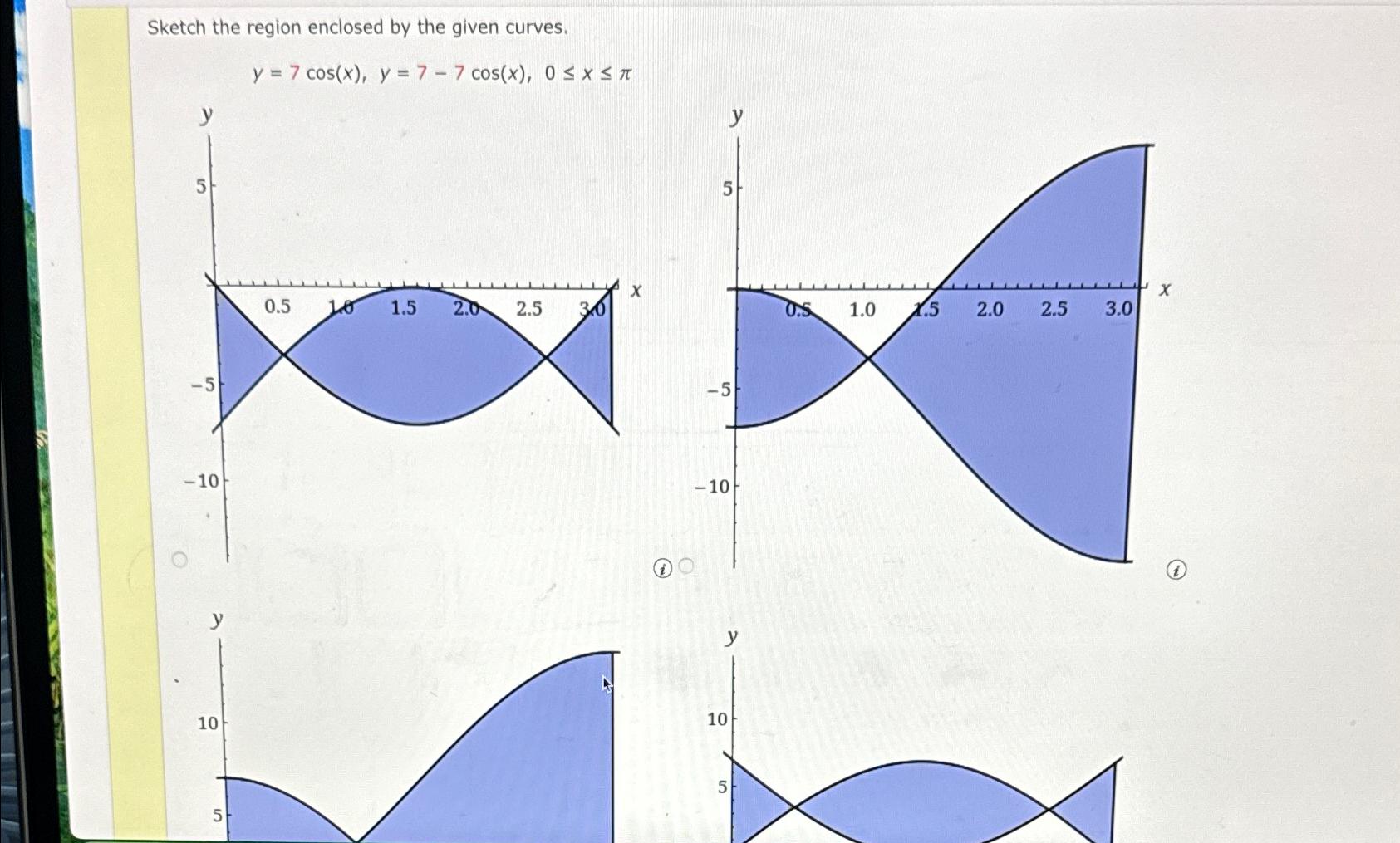 Solved Sketch the region enclosed by the given | Chegg.com