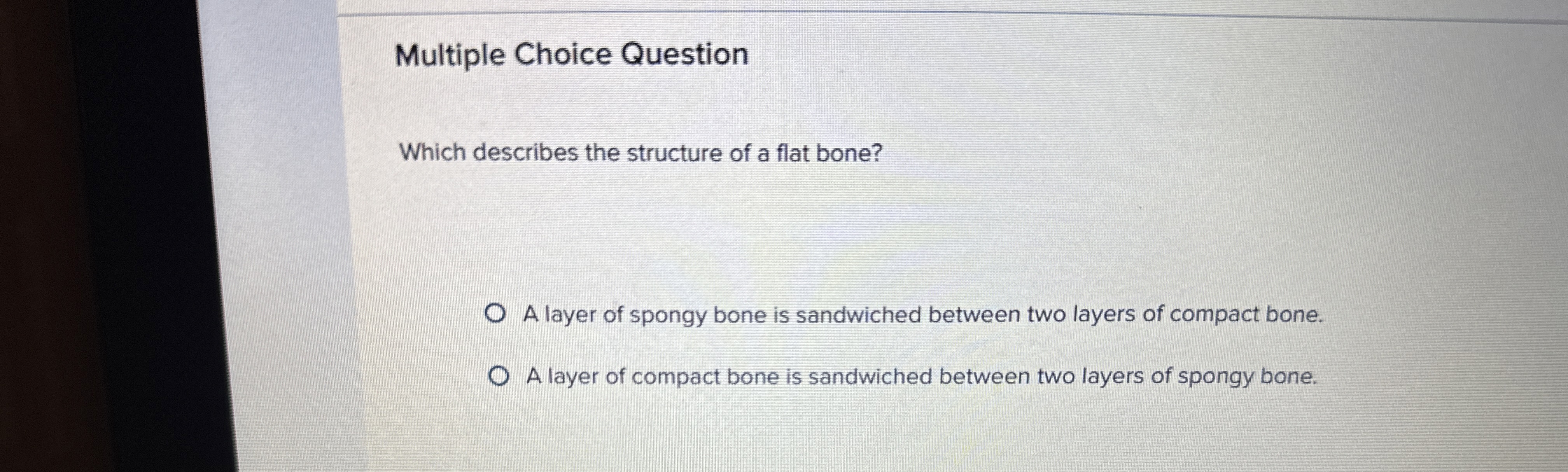 [Solved]: Multiple Choice Question Which describes the struc