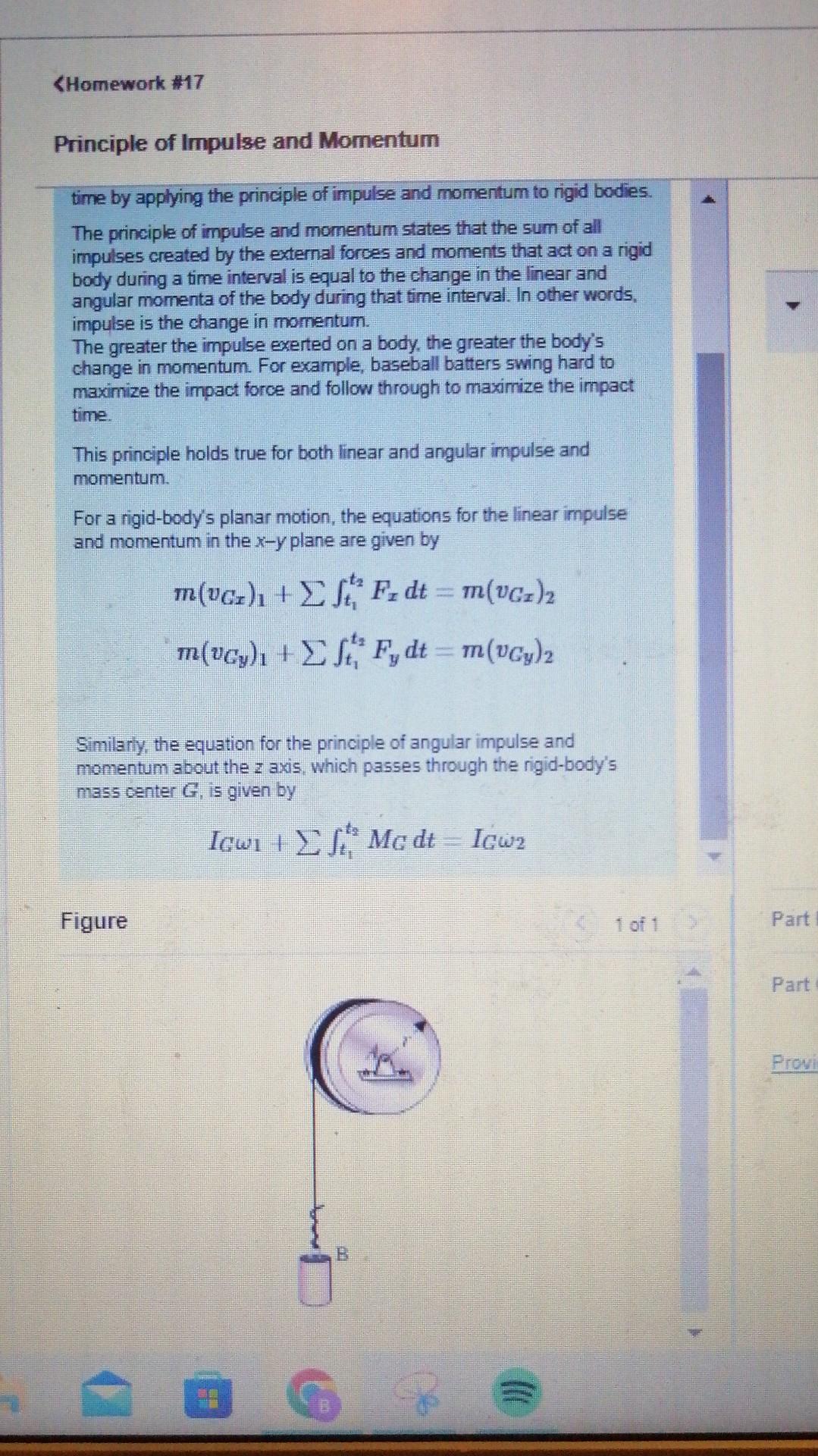 Solved time by applying the principle of impulse and | Chegg.com
