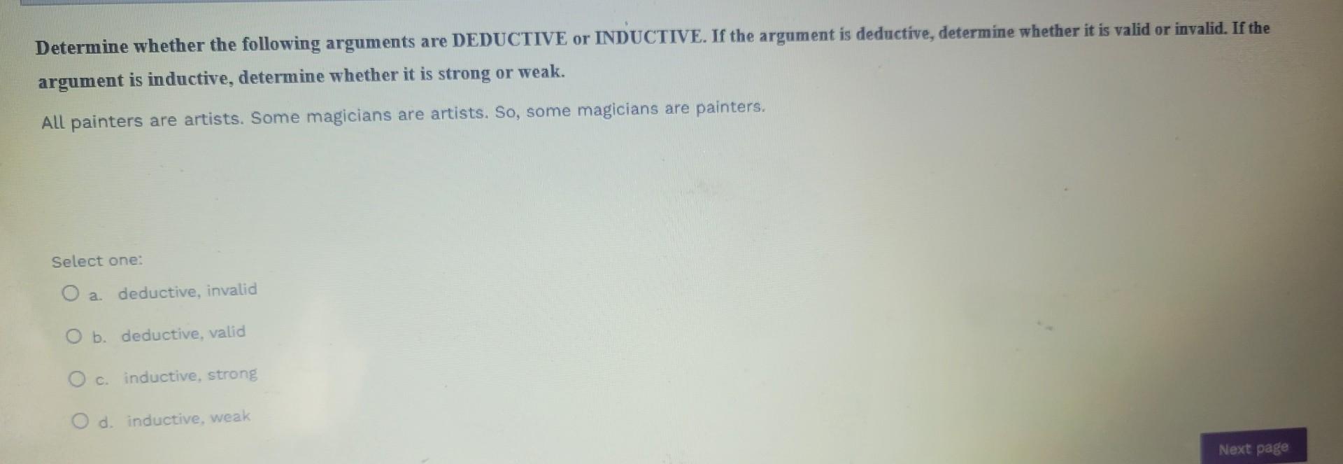 Solved Determine whether the following arguments are | Chegg.com