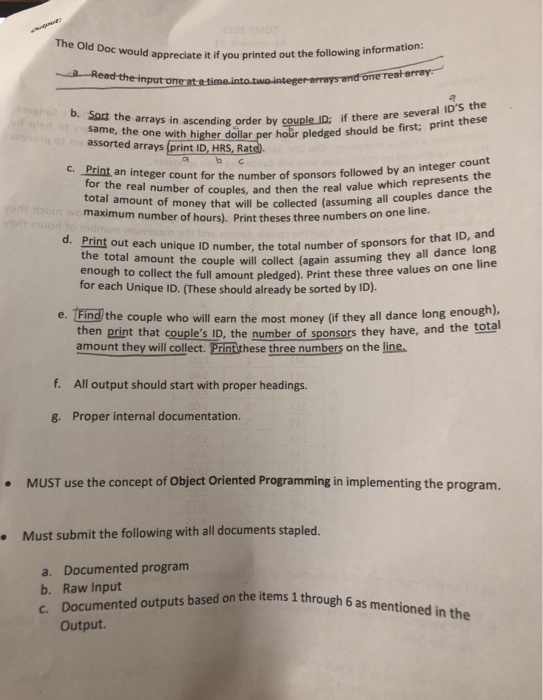 Solved I have a computer programming assignment that is | Chegg.com