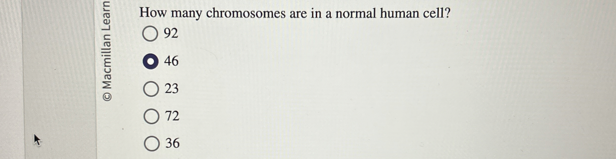 Solved 5 드 ﻿How many chromosomes are in a normal human | Chegg.com