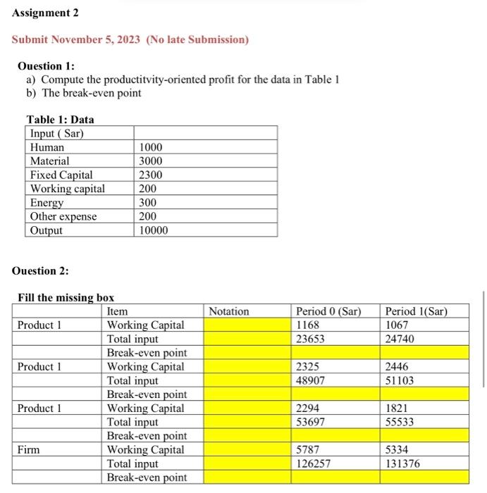 Solved Assignment 2 Question 1: a) Compute the | Chegg.com