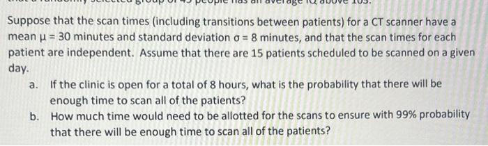 Solved Suppose that the scan times (including transitions | Chegg.com