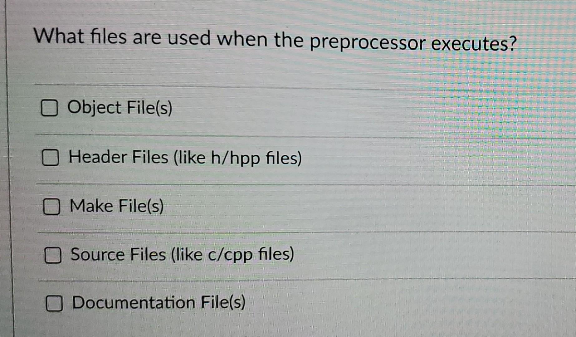 Solved Select all of the items which are output by the | Chegg.com