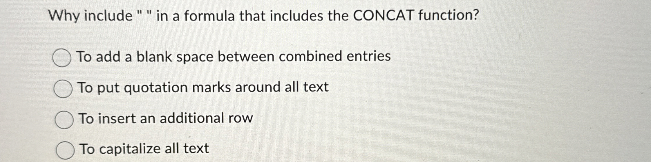 Solved Why include " " ﻿in a formula that includes the | Chegg.com