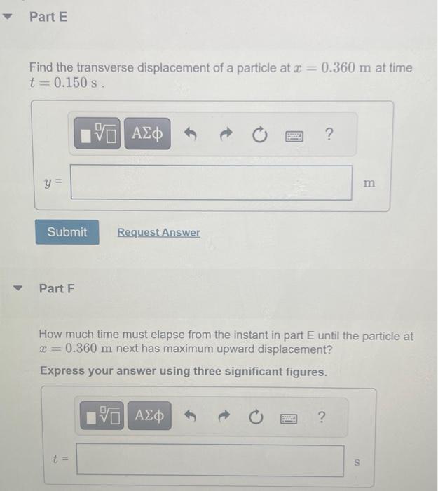 Solved Transverse waves on a string have wave speed v=8.00 | Chegg.com