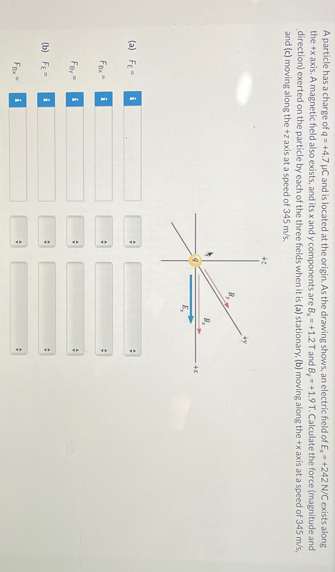 Solved A particle has a charge of q=+4.7μC ﻿and is located | Chegg.com