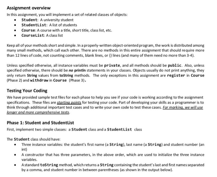 Solved Assignment overview In this assignment, you will | Chegg.com
