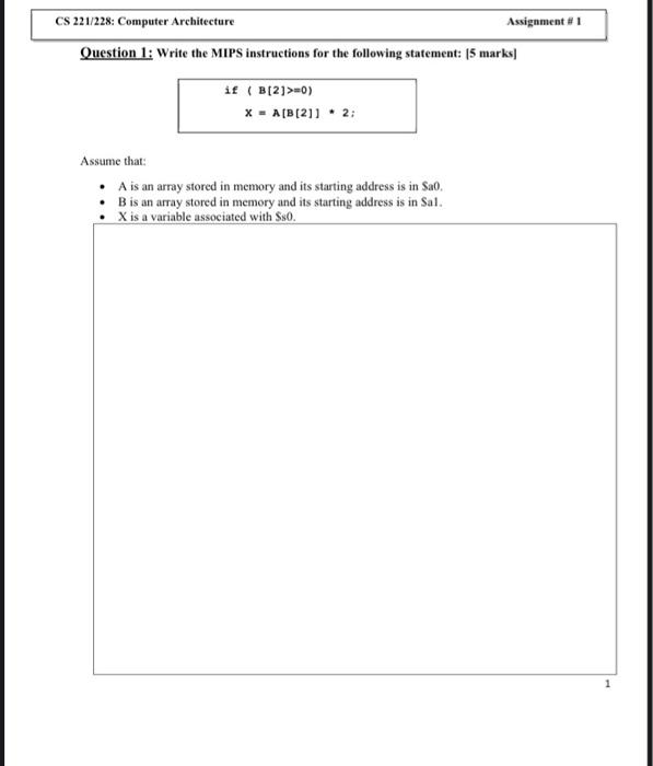 Solved Assume That A Is An Array Stored In Memory And Its