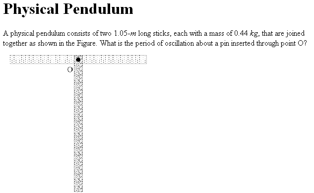 Solved Physical Pendulum A physical pendulum consists of | Chegg.com