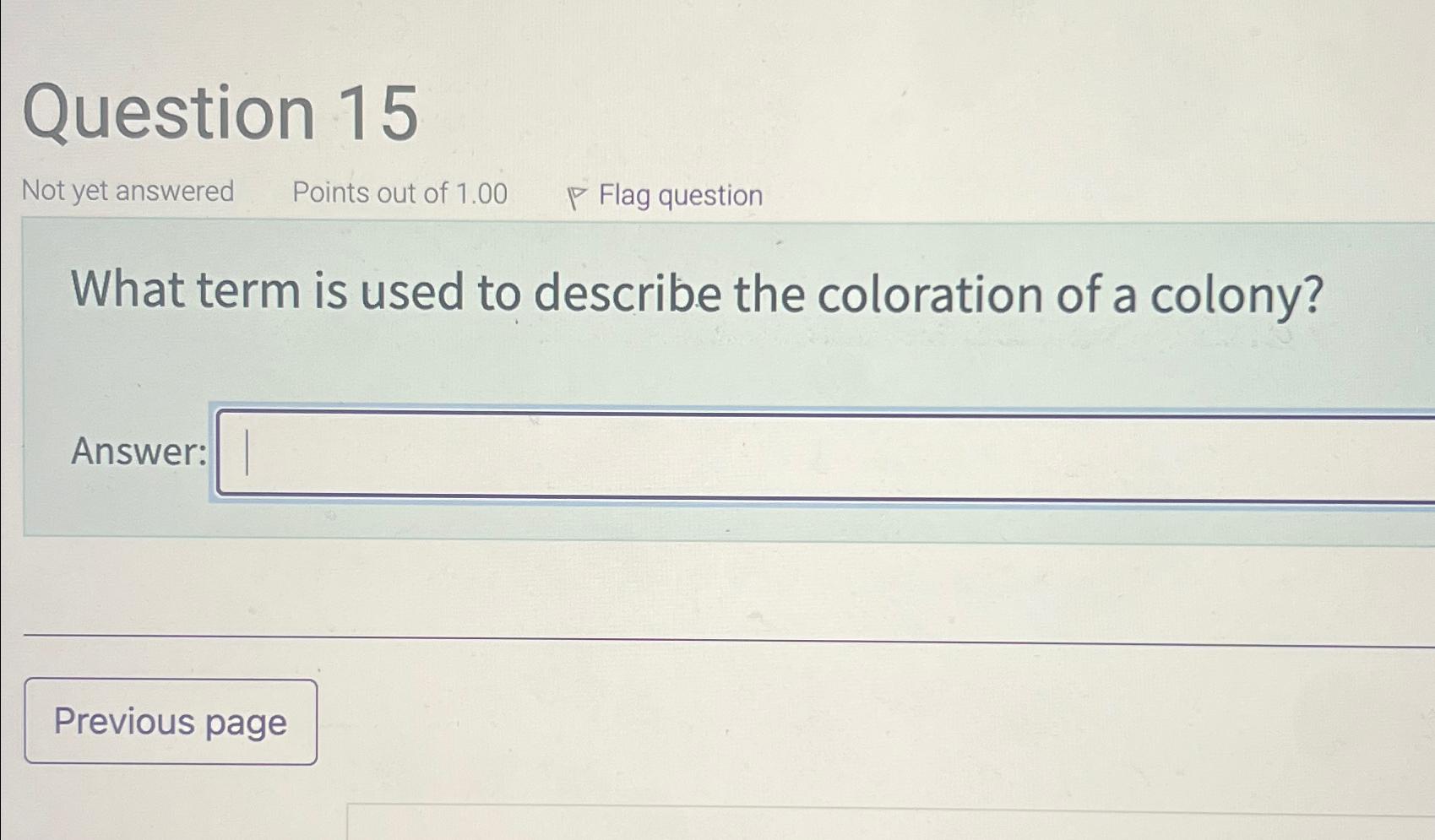 Solved Question 15Not yet answeredPoints out of 1.00Flag | Chegg.com Solved Question 15Not yet answeredPoints out of 1.00Flag | Chegg.com