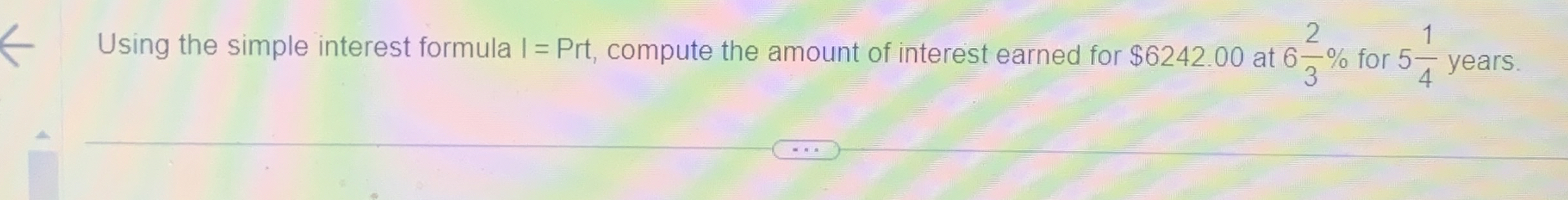 Solved Using the simple interest formula I= ﻿Prt, ﻿compute | Chegg.com
