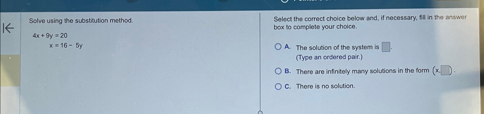 Solve using the substitution | Chegg.com
