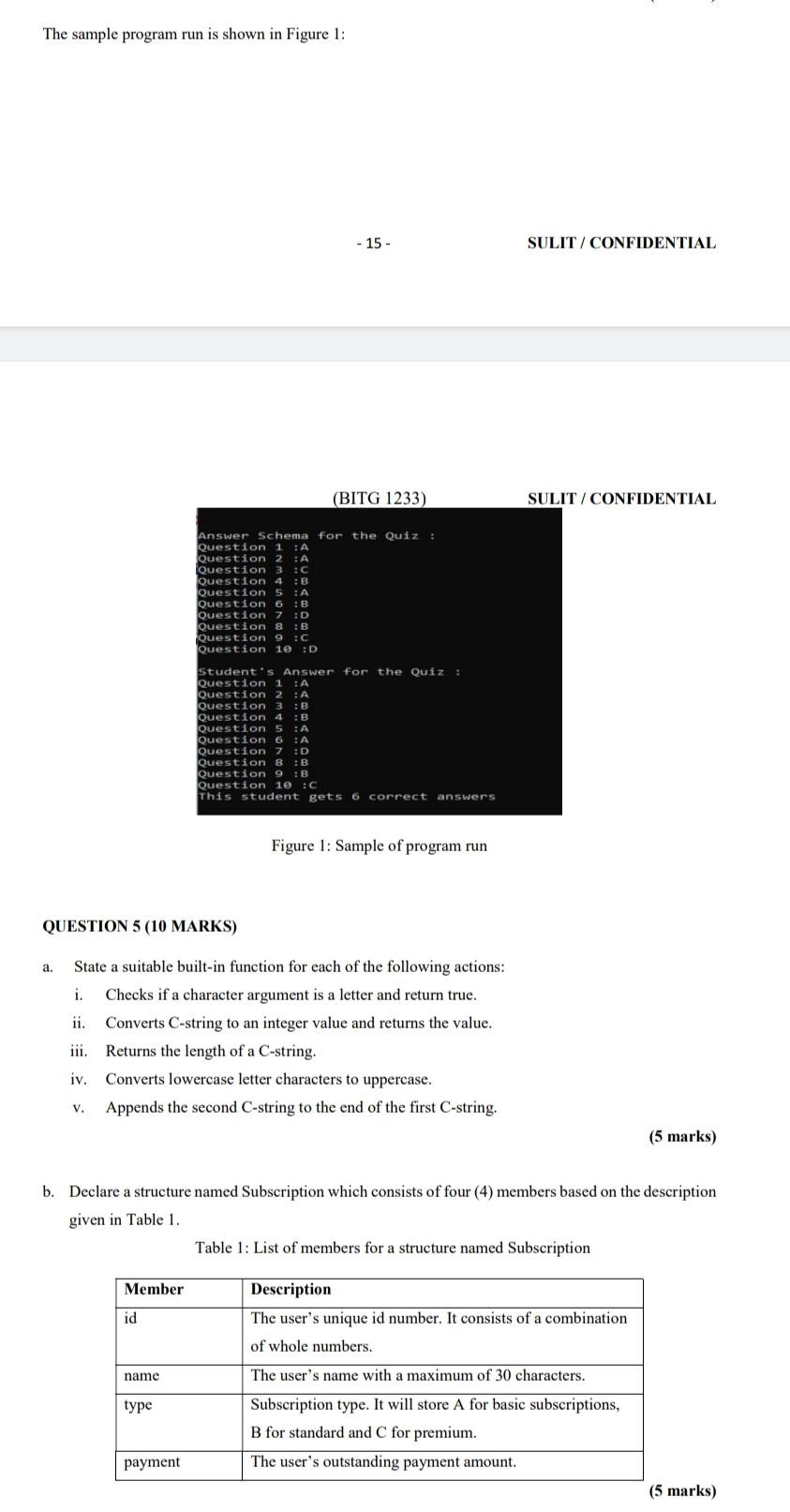 Solved The sample program run is shown in Figure 1: a. V. | Chegg.com