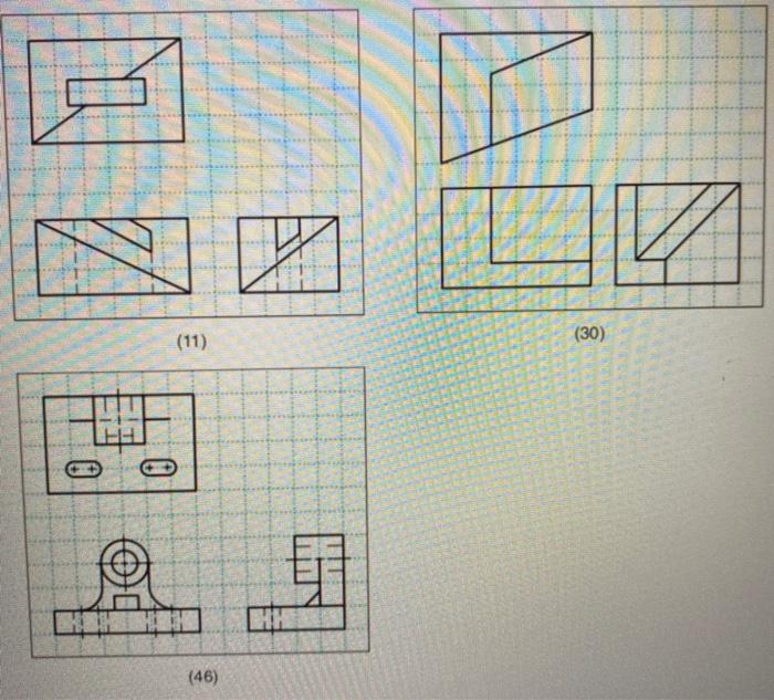 Solved Convert each multiview into an isometric view. Draw | Chegg.com