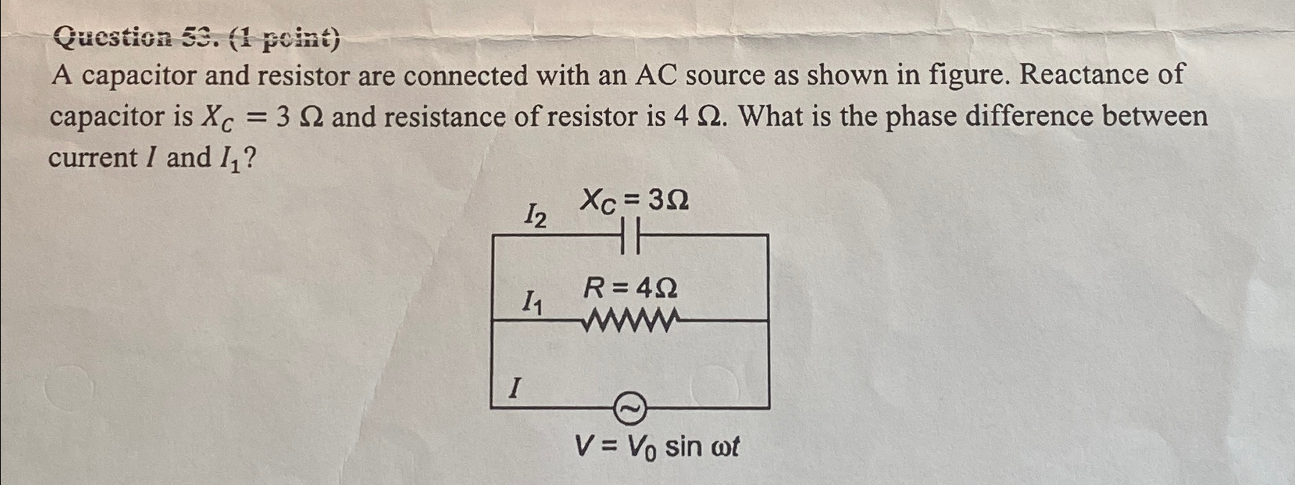 Solved Question point)A capacitor and resistor are | Chegg.com
