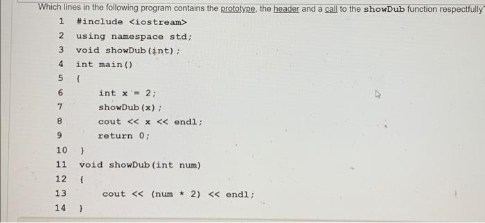 Solved Which lines in the following program contains the | Chegg.com