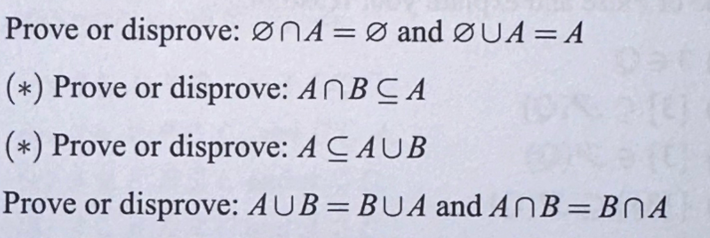Solved For all of the following A,B, ﻿and C are sets. Prove | Chegg.com