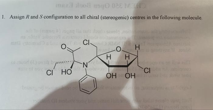 Solved Assign R and S configuration to all chiral | Chegg.com