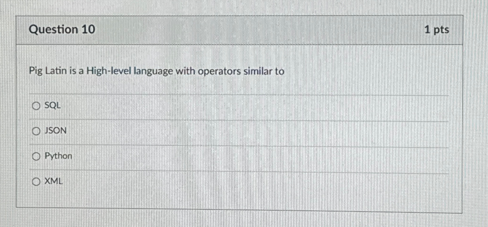 Solved Question 101 ﻿ptsPig Latin is a High-level language | Chegg.com