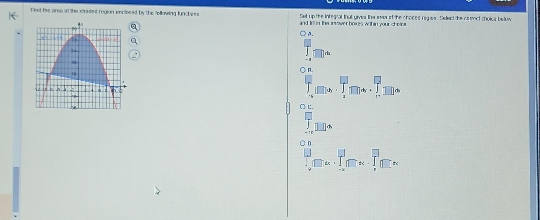 Solved Find the area of the shaded region enclosed by the | Chegg.com