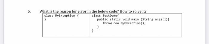 Solved 5. What is the reason for error in the below code? | Chegg.com