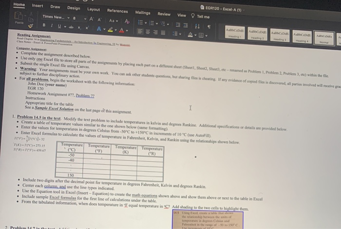 Solved Home Insert Draw Design Layout References Mallings | Chegg.com