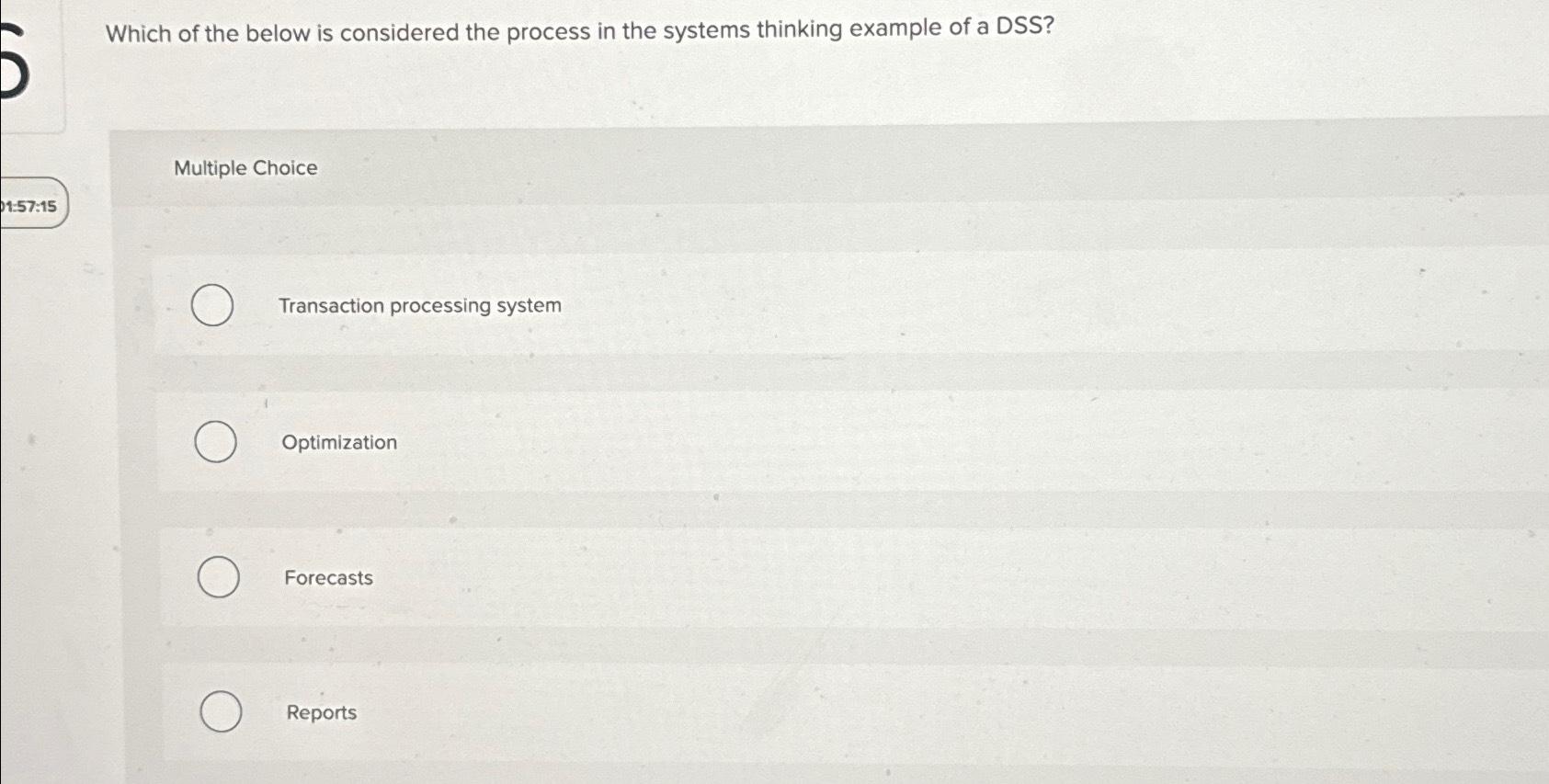 Solved Which of the below is considered the process in the | Chegg.com