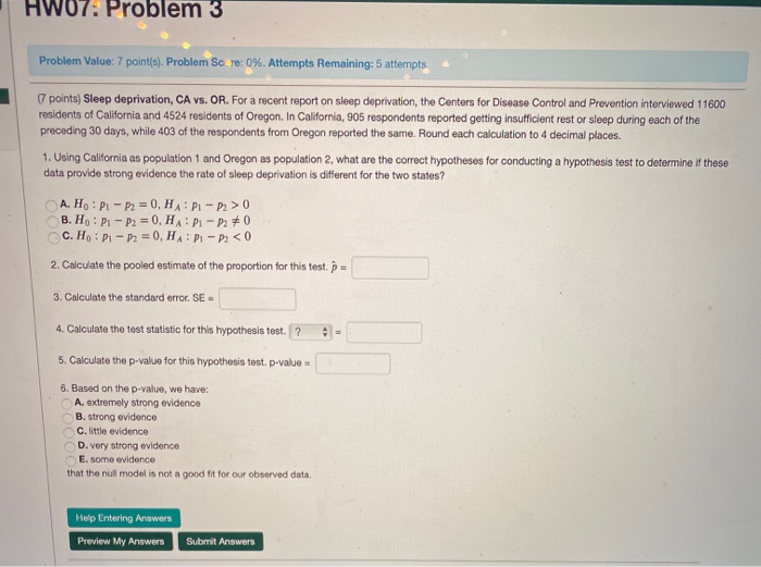 Solved HW07: Problem 3 Problem Value: 7 point(s). Problem | Chegg.com
