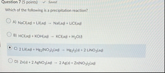 Solved Question 7 (5 ﻿points) ﻿SovedWhich of the following | Chegg.com