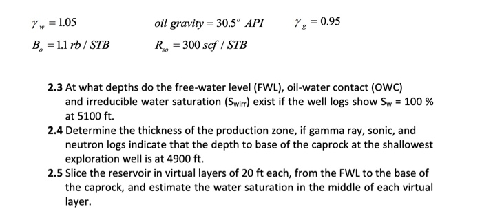 A laboratory analysis of a core taken from an oil | Chegg.com