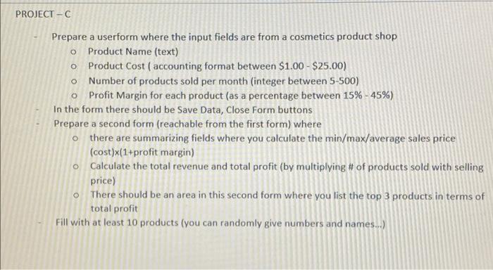 [Solved]: This is our excel project. We are looking for the