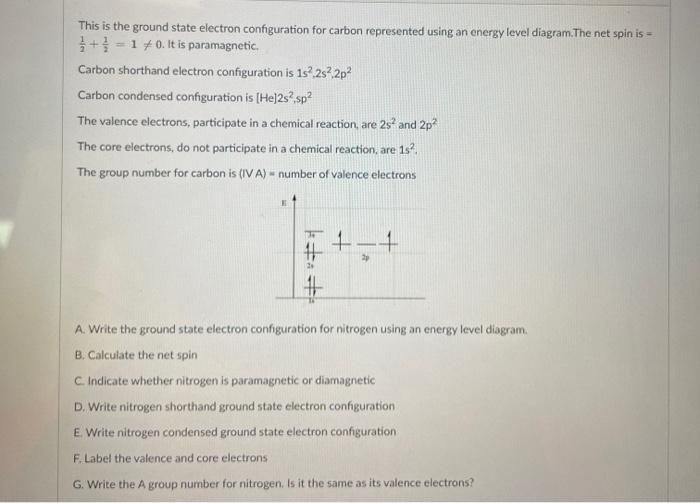 Solved This is the ground state electron configuration for | Chegg.com