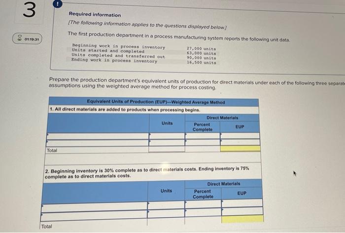 Solved 3 Required information The following information | Chegg.com
