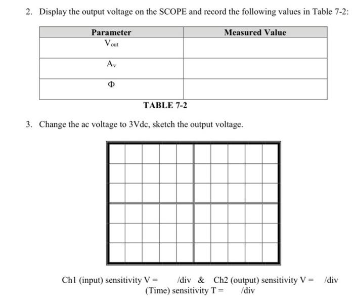 Solved Part II: Non-Inverting Amplifier 1. Connect the | Chegg.com