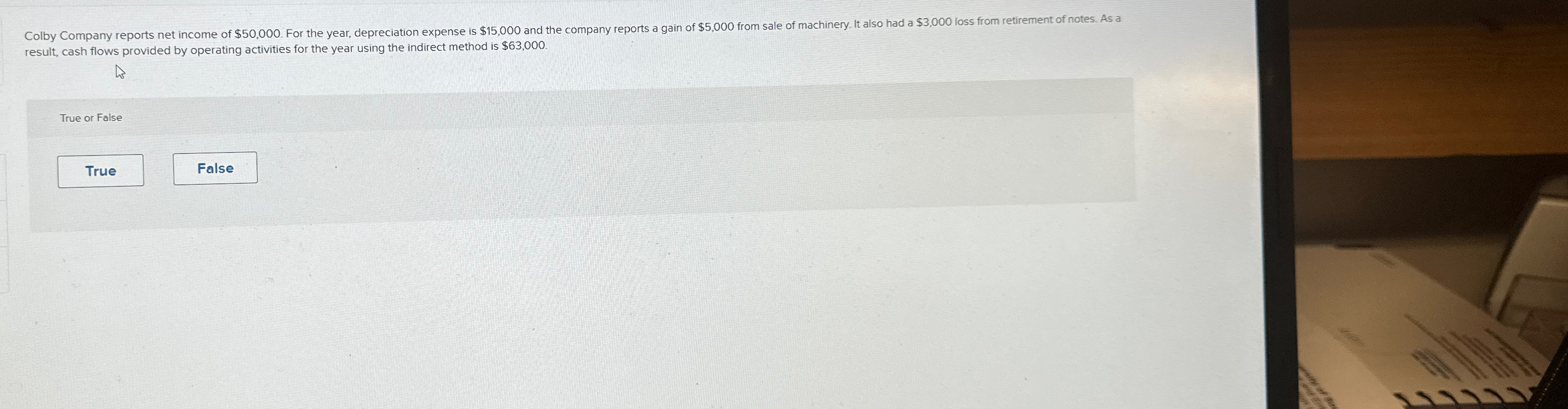 result, cash flows provided by operating activities | Chegg.com