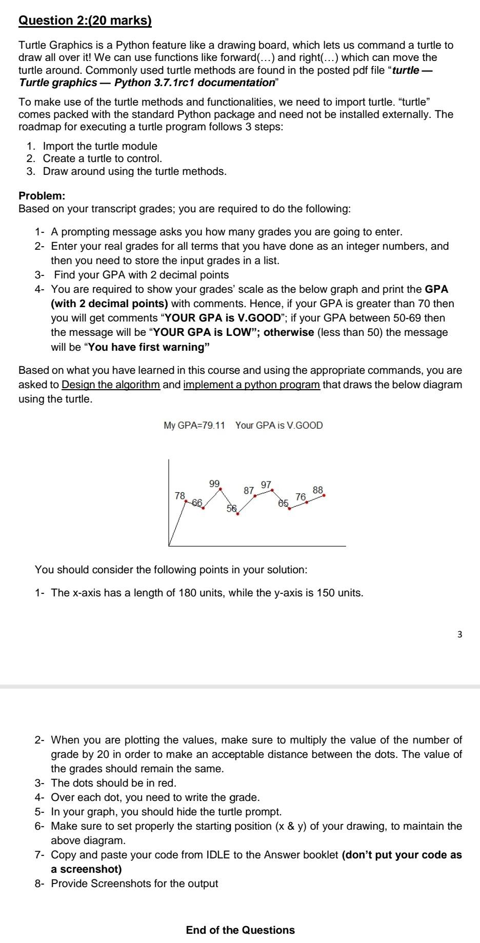 Solved Question 1:(10 marks) Dealing with files in Python: | Chegg.com