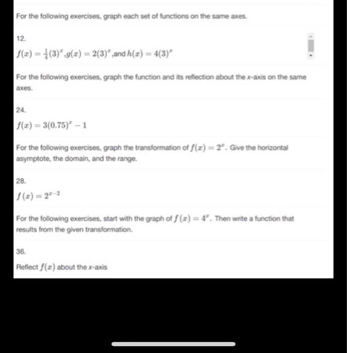 Solved For the following exercises, graph each set of | Chegg.com