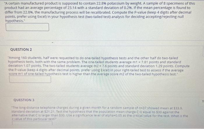 Solved "A certain manufactured product is supposed to | Chegg.com