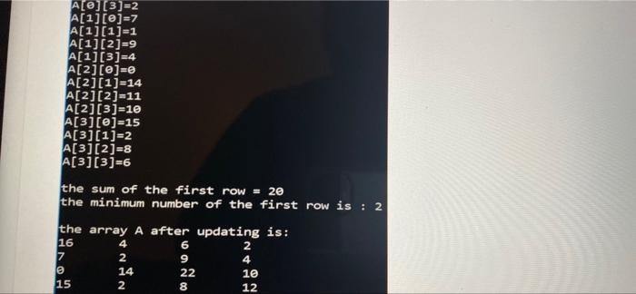 Solved Q1. Write a C++ program that declares 2-D array with | Chegg.com