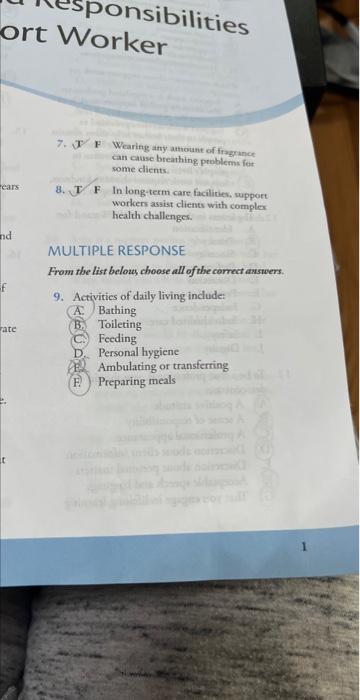 esponsibilities ort Worker 7. P F Wearing any anoune | Chegg.com